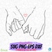 Pinky Promise Svg Design, PNG Clipart Files, Sublimation Designs ...