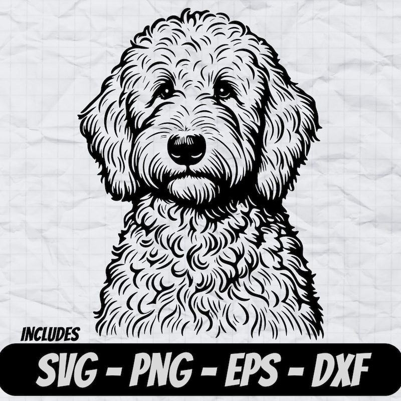 Goldendoodle Dog Mug Svg - Etsy