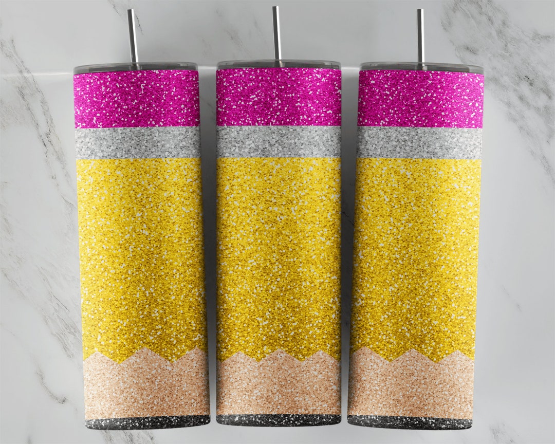 Pencil Tumbler Design, for 20oz Tumbler, Sublimation Design, Novelty ...