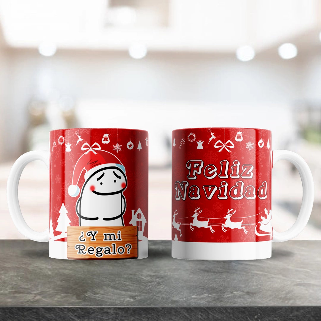 Feliz Navidad Mug Designs, Sublimation Design for 12 & 15oz Coffee Mugs ...
