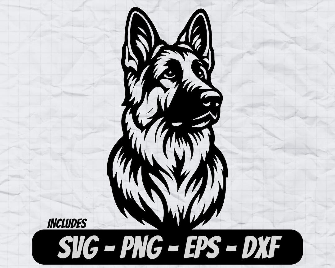 German Shepard PNG Design, Dog SVG Clipart, Sublimation Design, Cricut ...