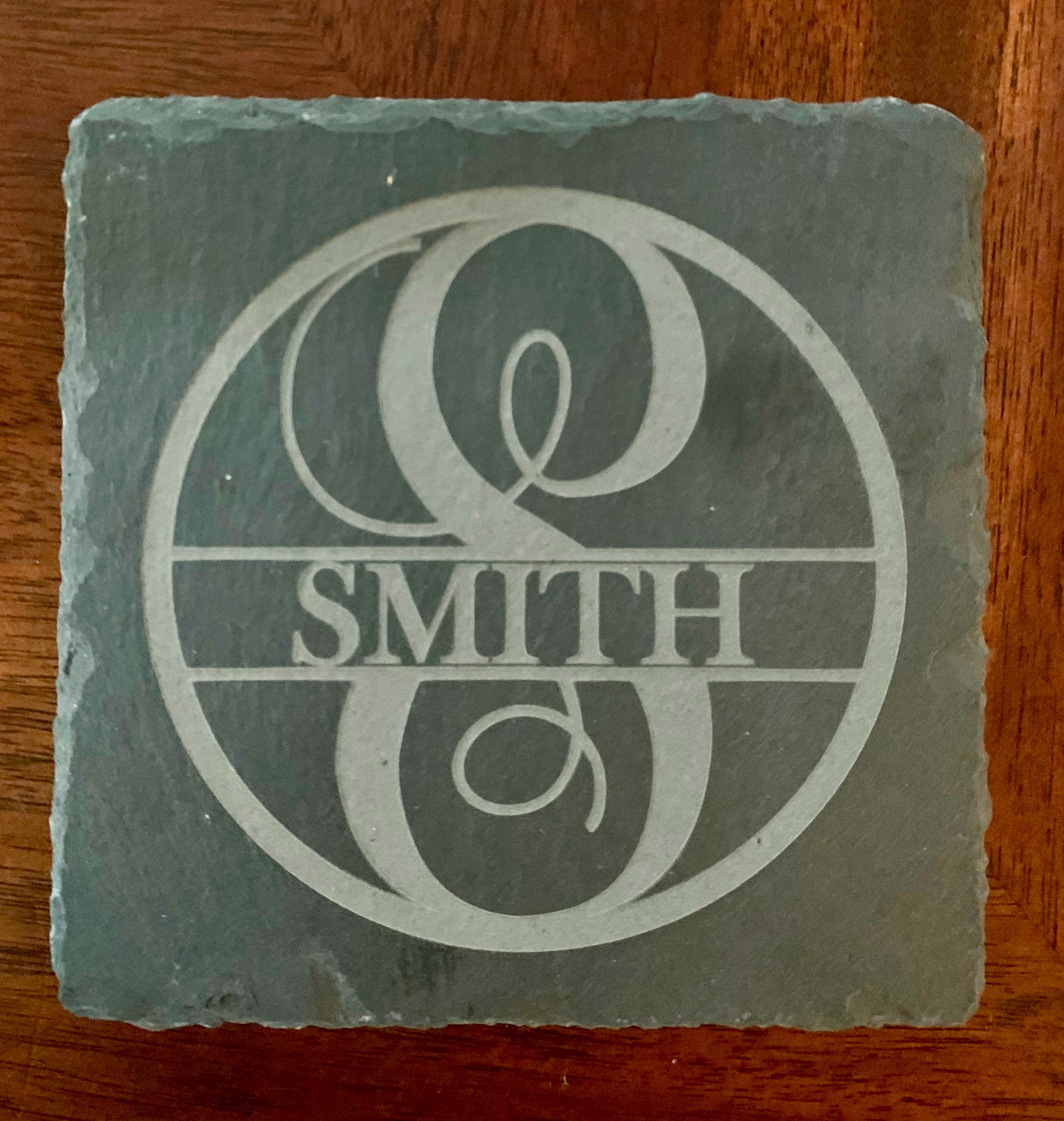 Personalized Slate Coasters, Set of 4, Custom Deep Engraved. These ...