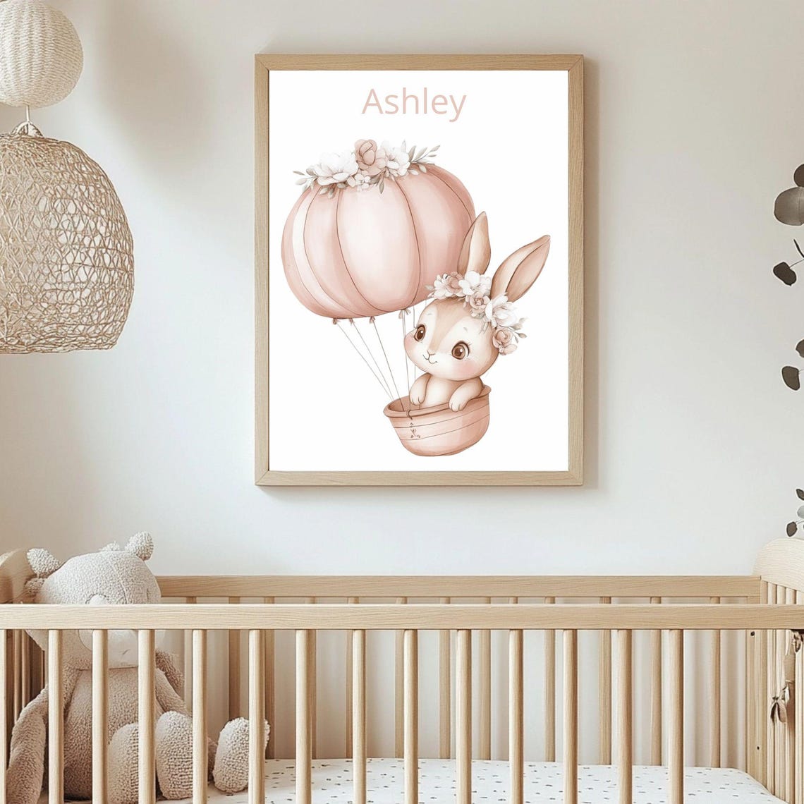 Watercolor Bunny Clipart Bundle, Bunny for Baby Shower, Birthday, Blush ...