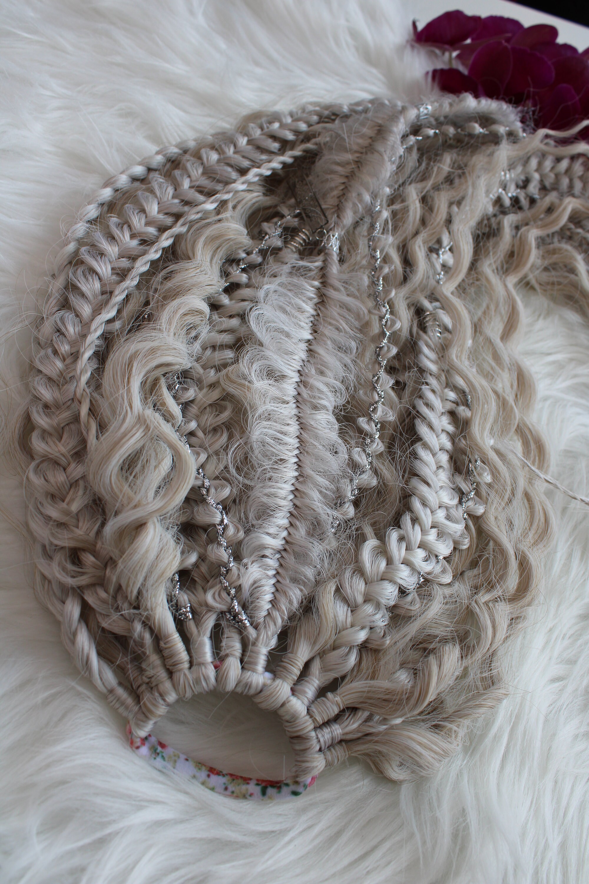 Ponytail Braids Extension Elastic Band Kanekalon Boho Braids - Etsy