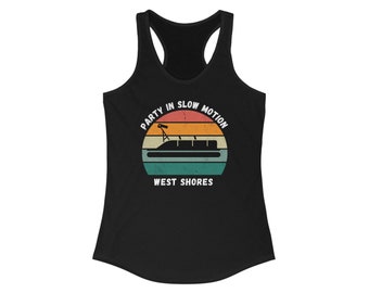 Party in Slow Motion Lake Living Ladies Flowy Tank - Etsy