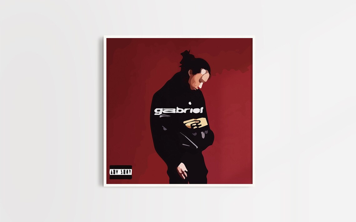 Keshi GABRIEL Minimalist Album Cover Wall Art Print Gift for Music ...