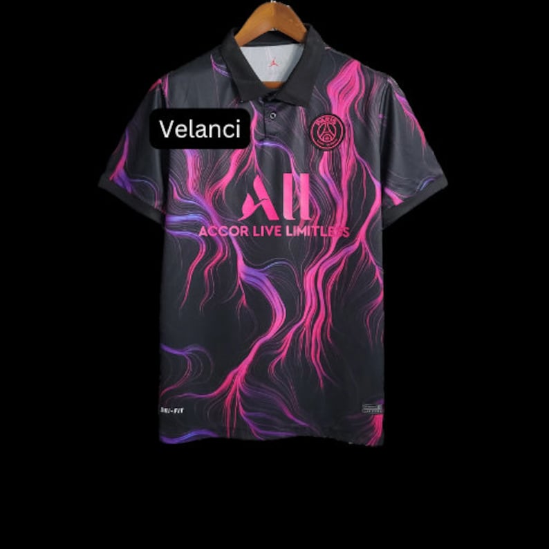 PSG Limited Edition Football Jersey Black Purple Rare and Stunning ...