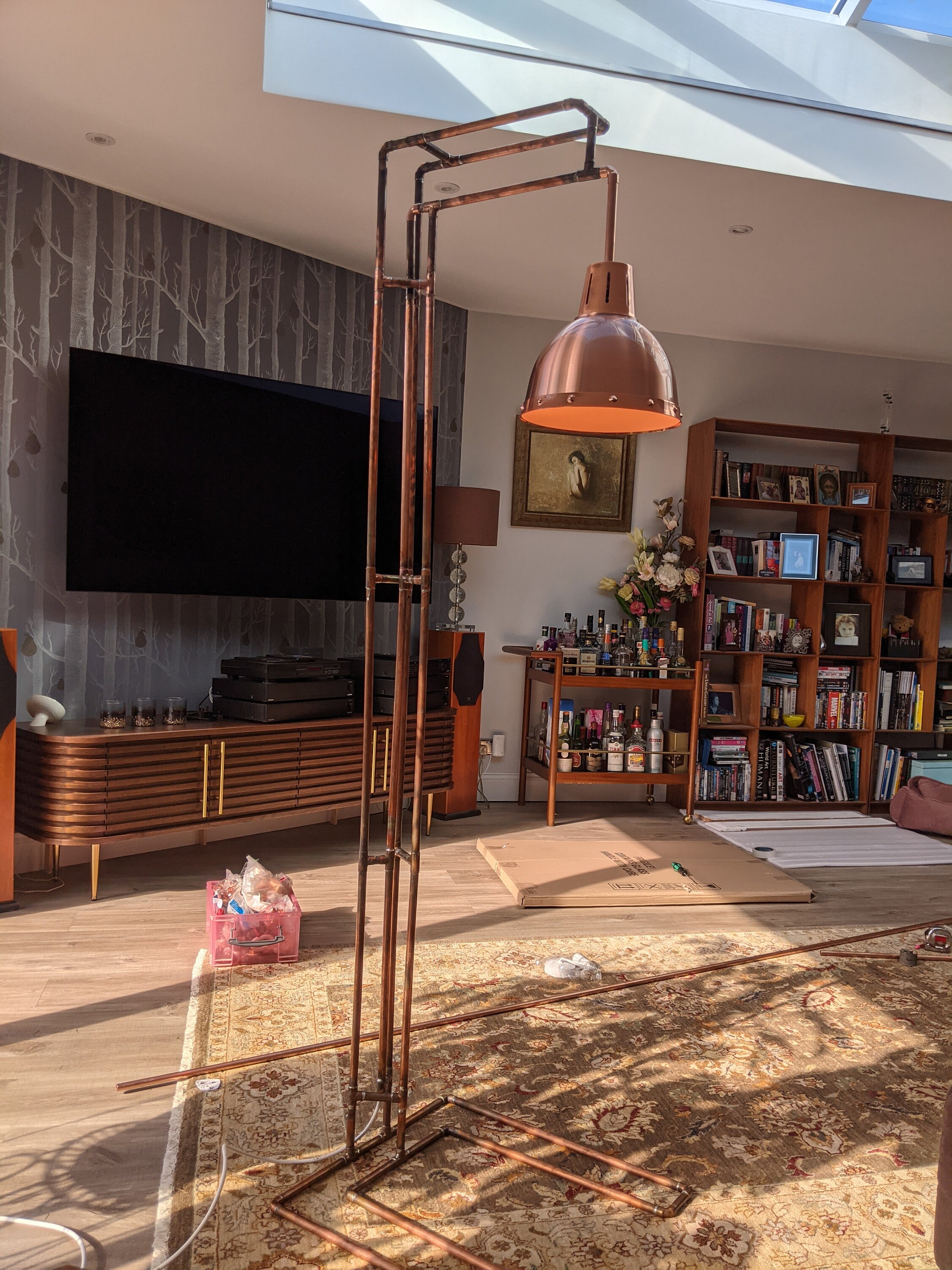 Copper Pipe Light - Etsy UK