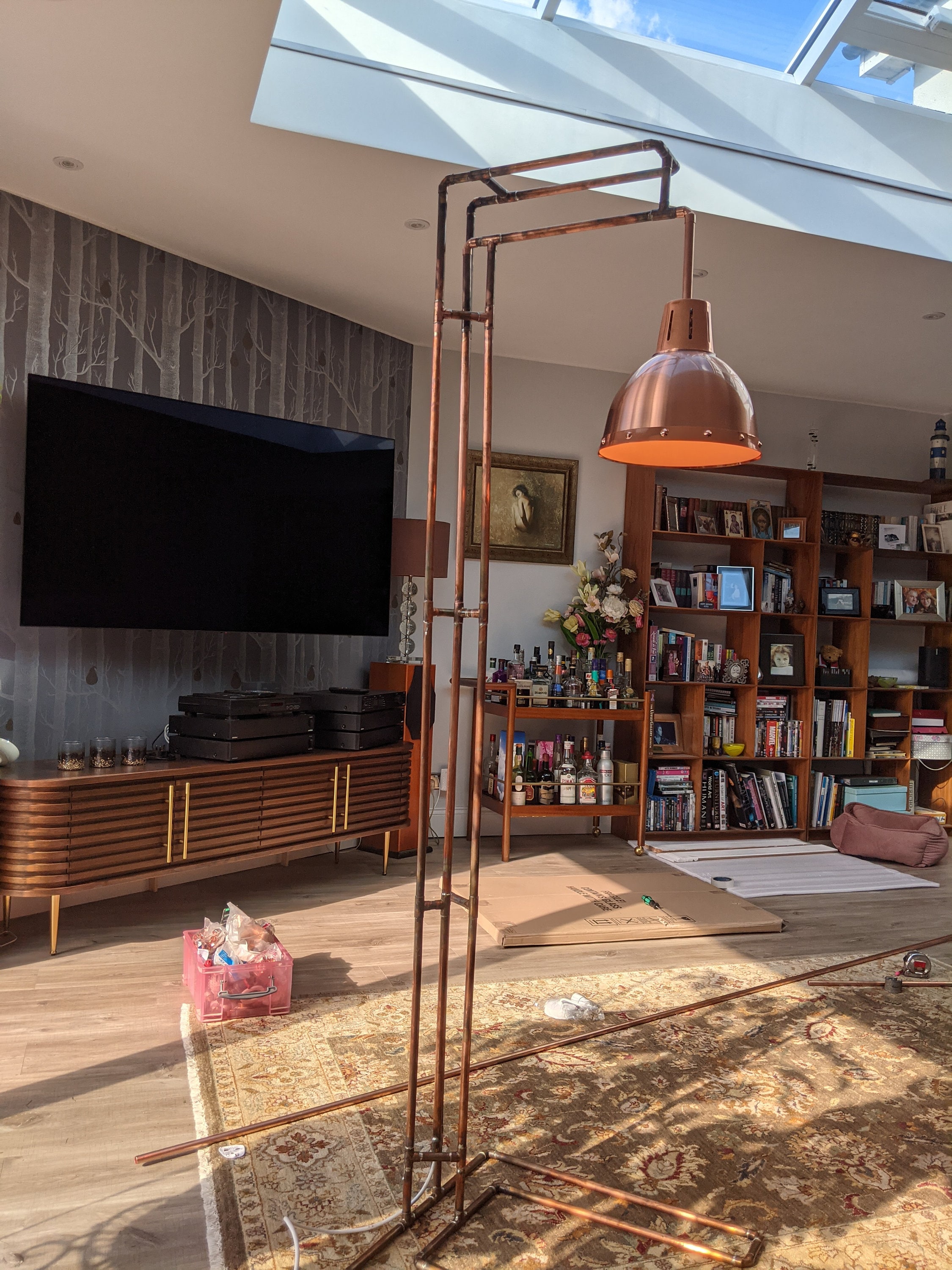 Copper Pipe Light - Etsy UK