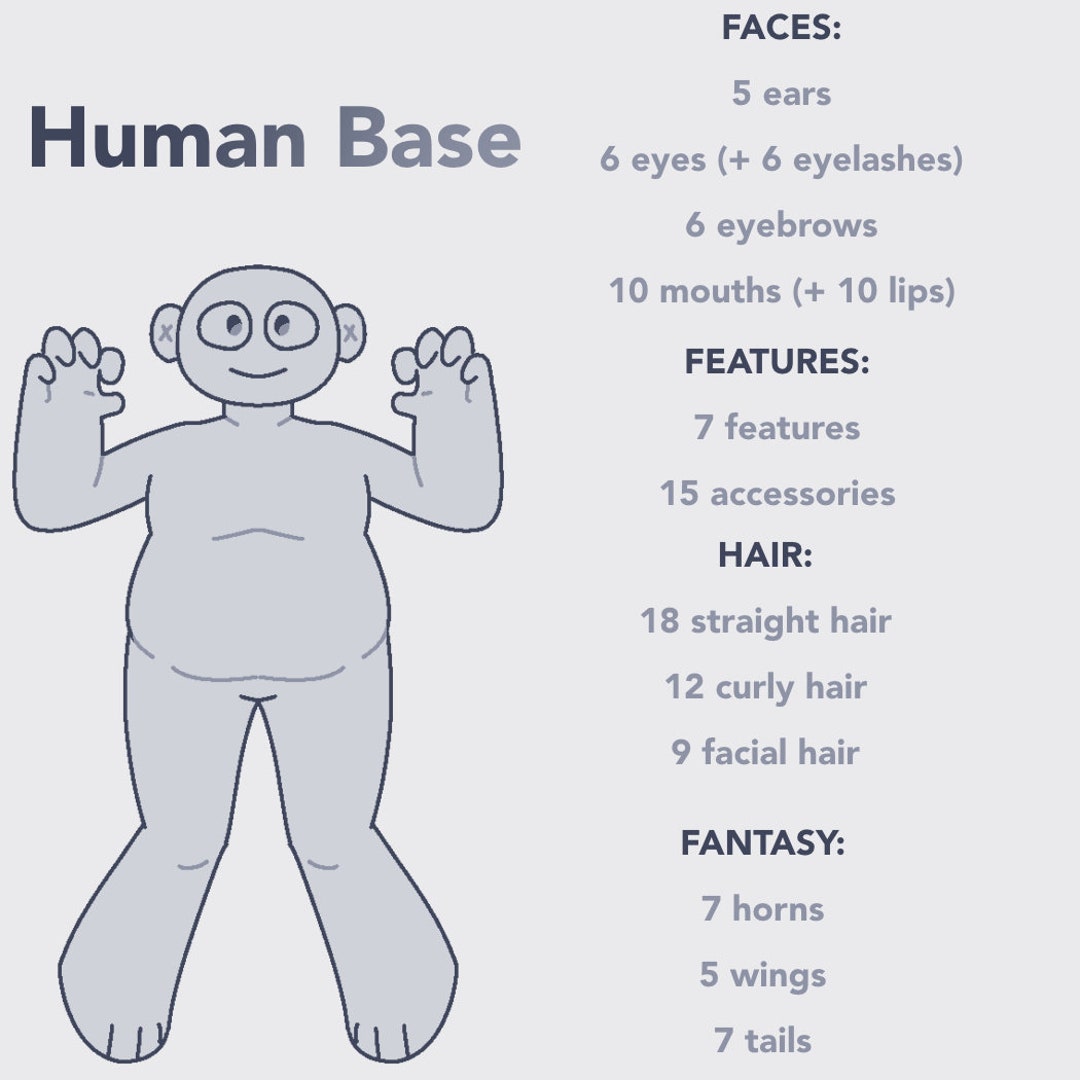 Fullbody Human Base - Etsy