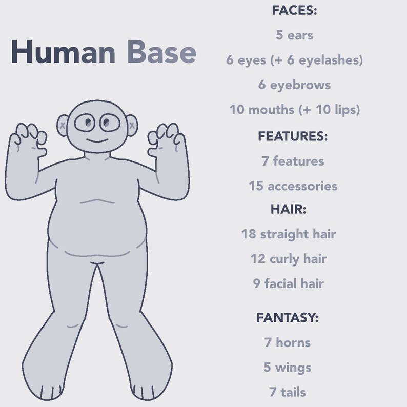 Fullbody Human Base - Etsy