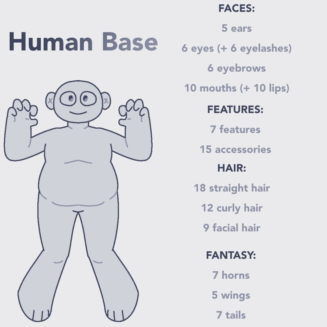 Fullbody Human Base - Etsy