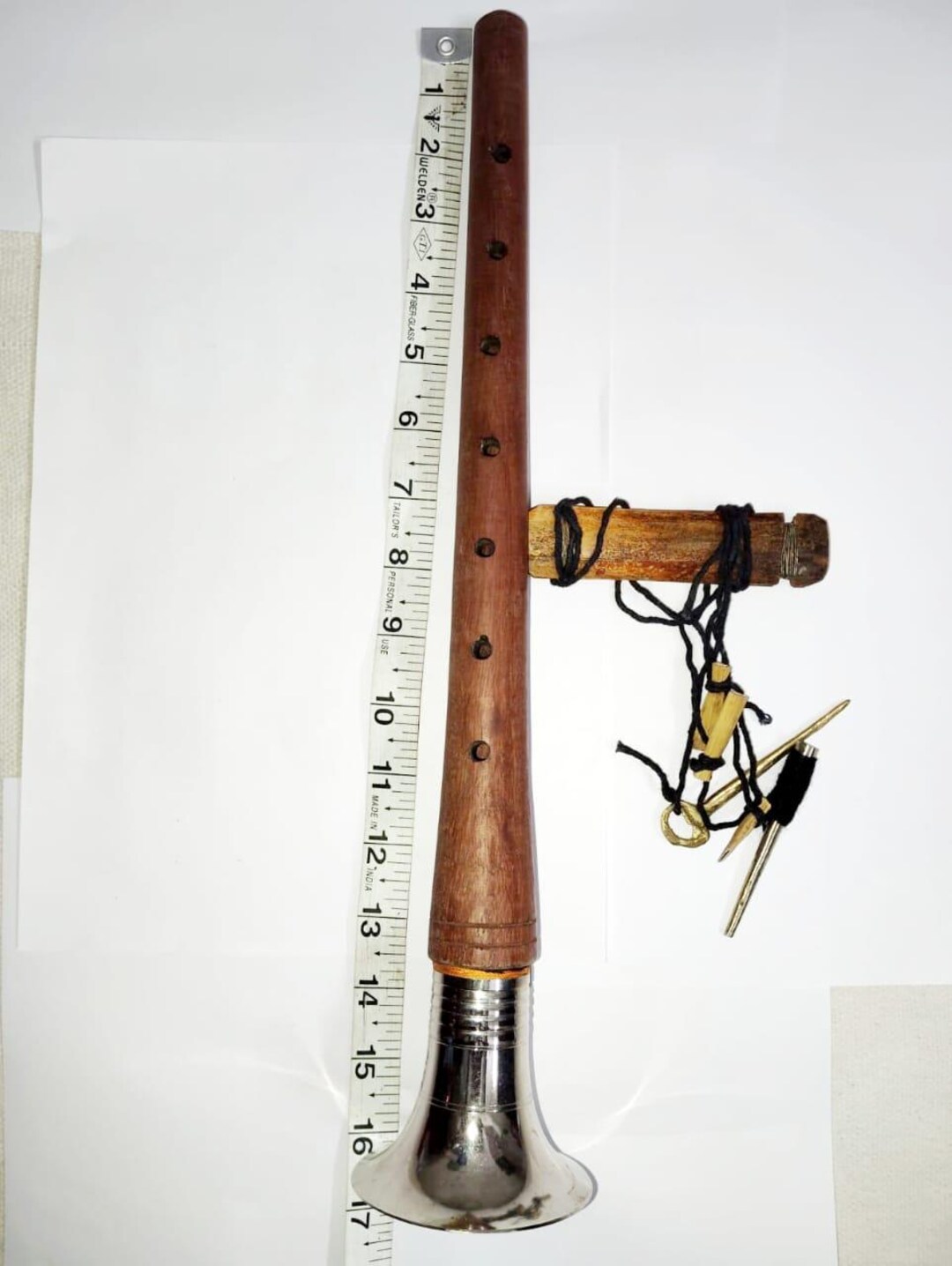 Sehnai Indian Classical Wind Musical Instrument Wooden 17'' With Free ...