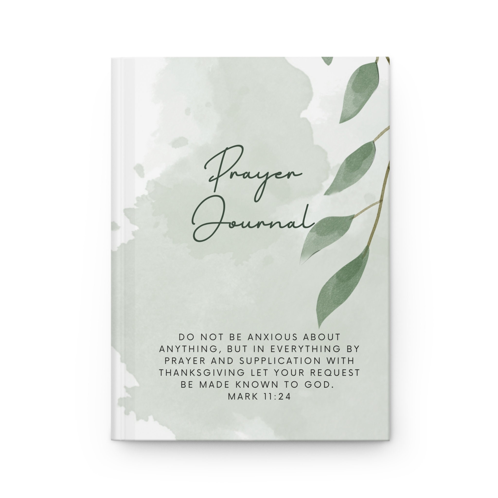 Prayer Journal Green Foliage Notepad Gift Gender Neutral Religious Gift ...