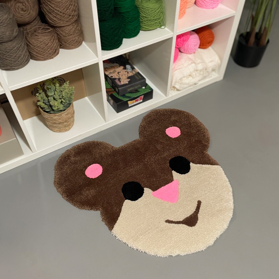 Hand Tufted Mouse Rug - Etsy