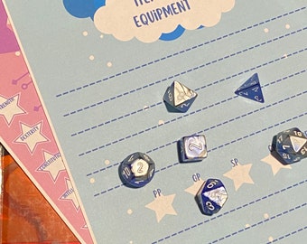 Orange Stars and Clouds Dnd Character Sheet I Printable I Digital ...