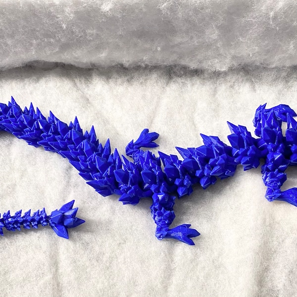 Crystal Dragon 3d Printed - Etsy