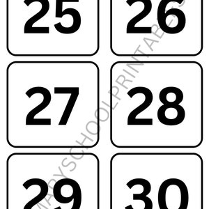 100 Printable Numbers 1-100 Flashcards/primary School Maths Cards - Etsy