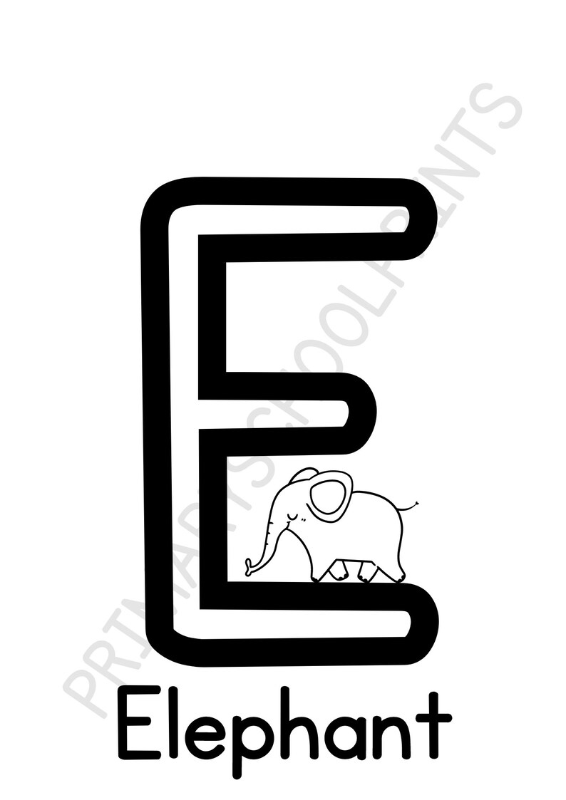 27 Animal Alphabet Colouring Pages - Etsy