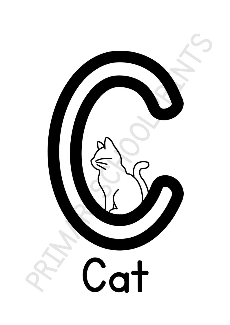 27 Animal Alphabet Colouring Pages - Etsy