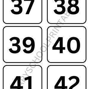 100 Printable Numbers 1-100 Flashcards/primary School Maths Cards - Etsy