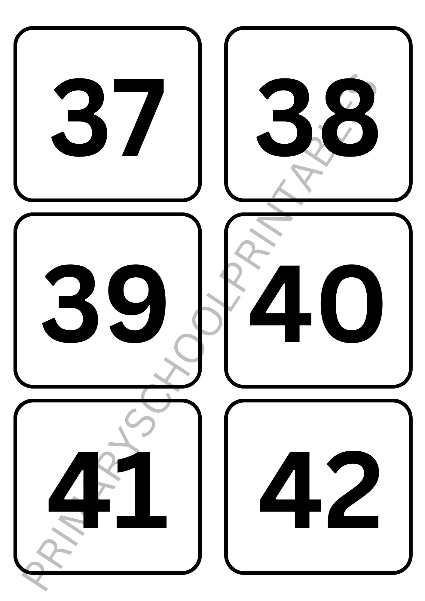 100 Printable Numbers 1-100 Flashcards/primary School Maths Cards - Etsy