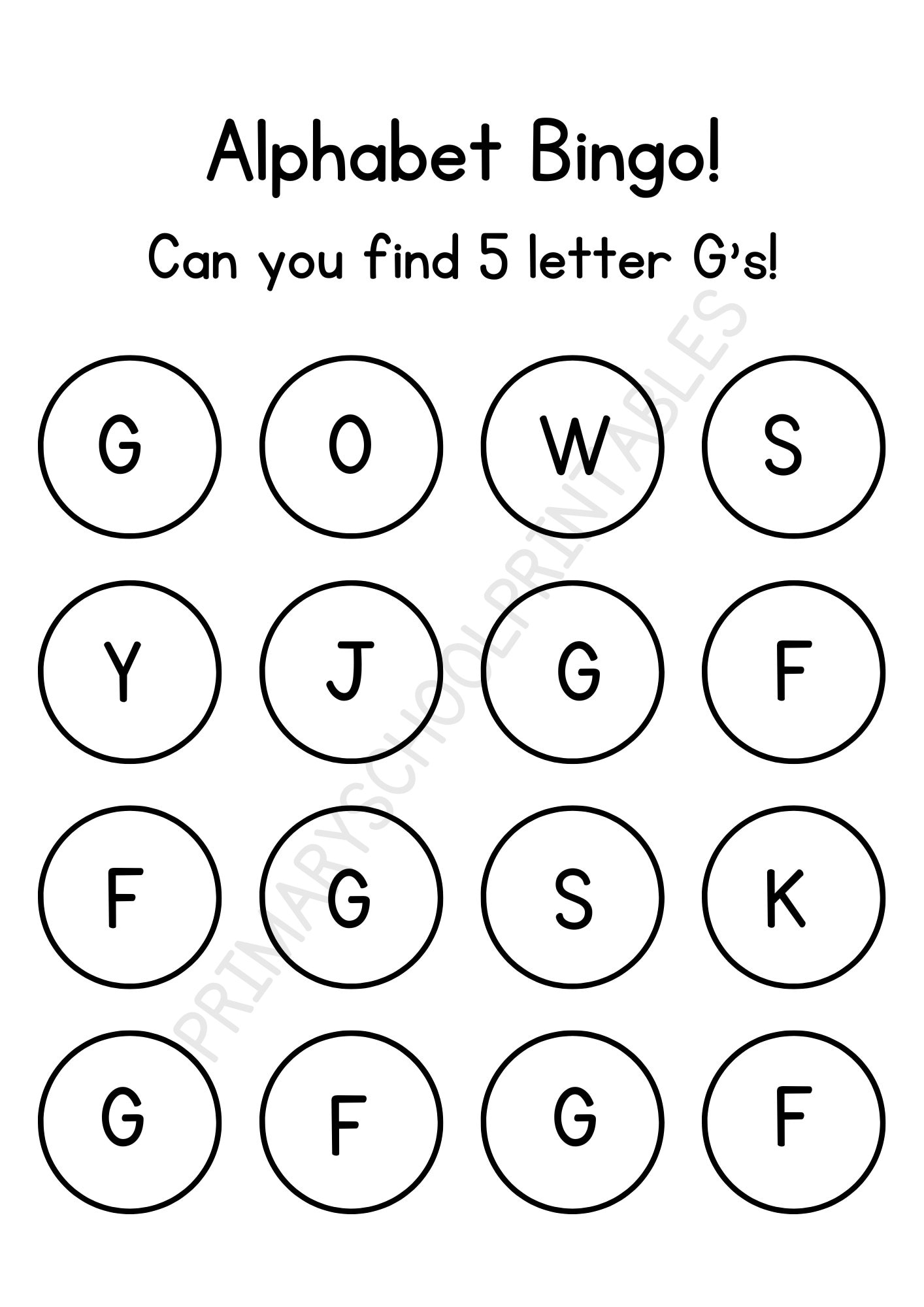 Alphabet Bingo/uppercase/26 Worksheet Pages/ Primary School/preschool ...