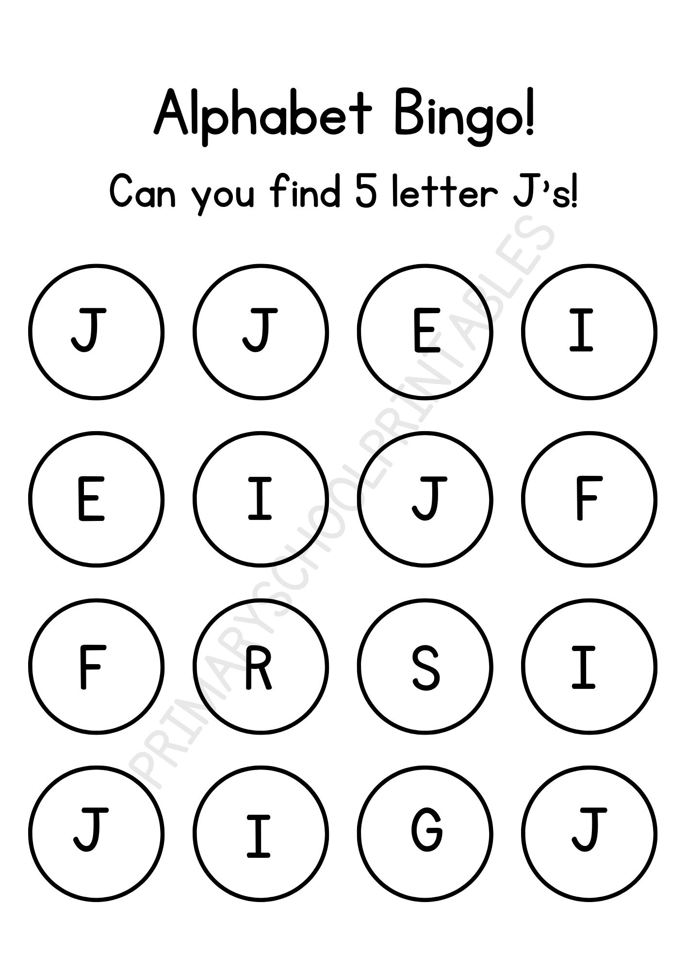 Alphabet Bingo/uppercase/26 Worksheet Pages/ Primary School/preschool ...