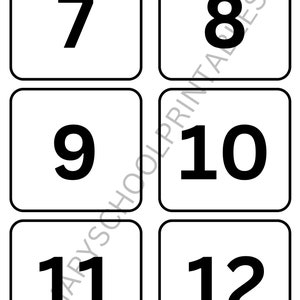 100 Printable Numbers 1-100 Flashcards/primary School Maths Cards - Etsy