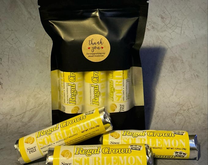 Iconic Regal Crown Sour Lemon - Etsy