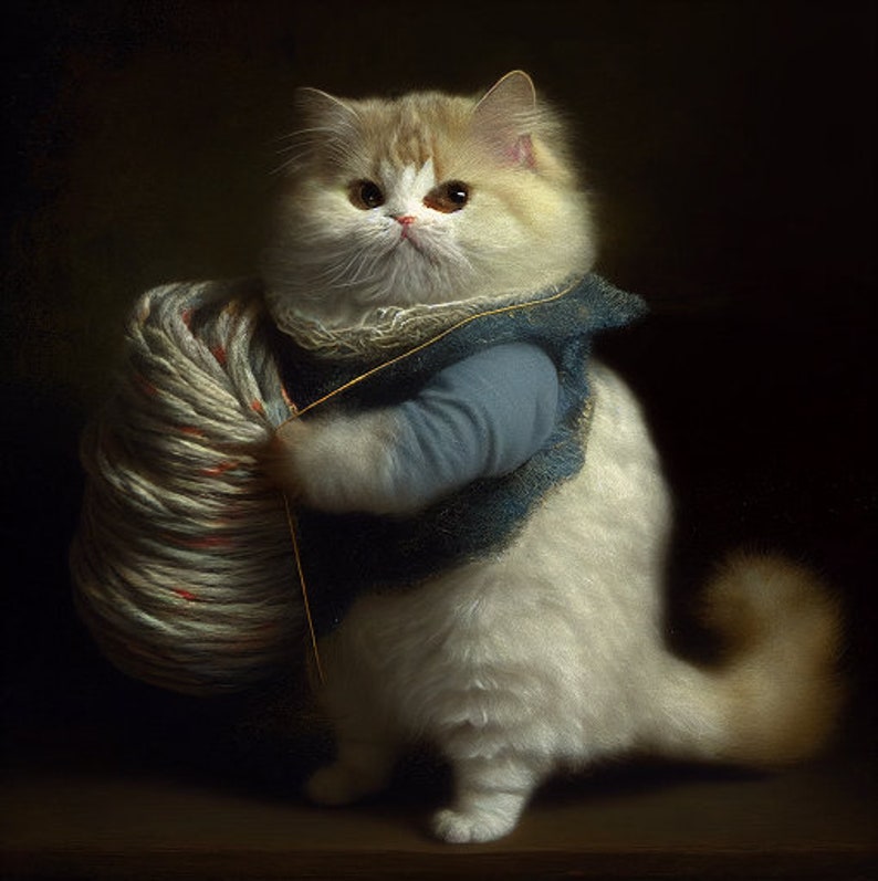 Munchkin Cat Printable Wall Art Cat Art Home Decor - Etsy