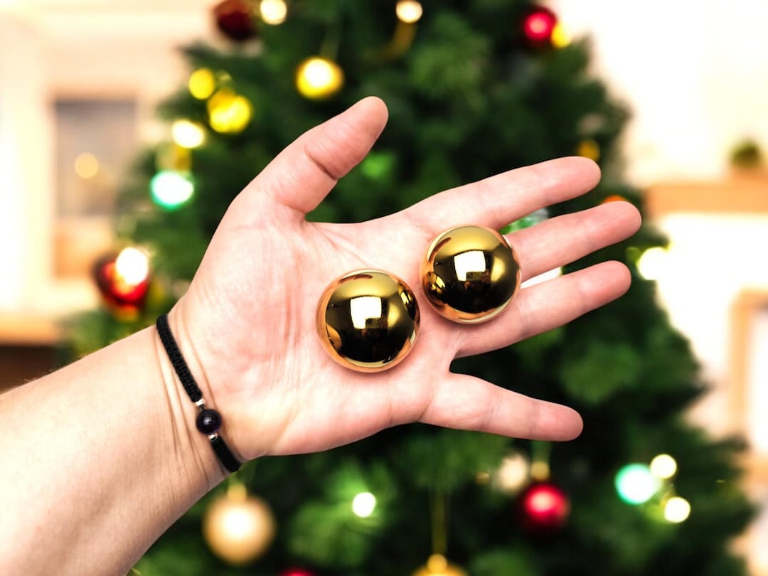 Stress Relief Balls - Gold or Silver - Chinese Qi Gong - Music Therapy ...