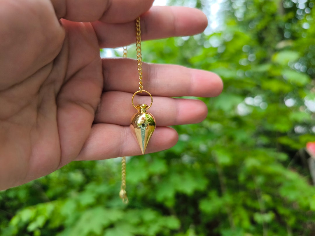 Pendulum Drop Pendulum Made of Gold-plated Brass Metaphysical Pendulum ...