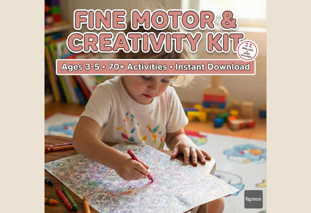 Early Learners Core Fine Motor & Creativity Kit | 6 Resources | Scissor ...