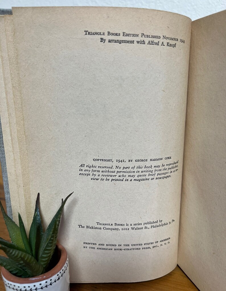 Antique 1944 Book no Time to Kill by George Harmon Coxe, Triangle Books ...