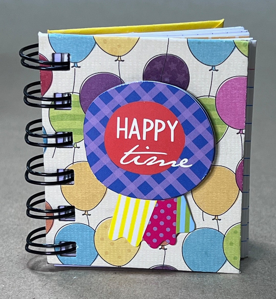 Multi-colored Miniature Notebook With Wire Spiral Binding - Etsy