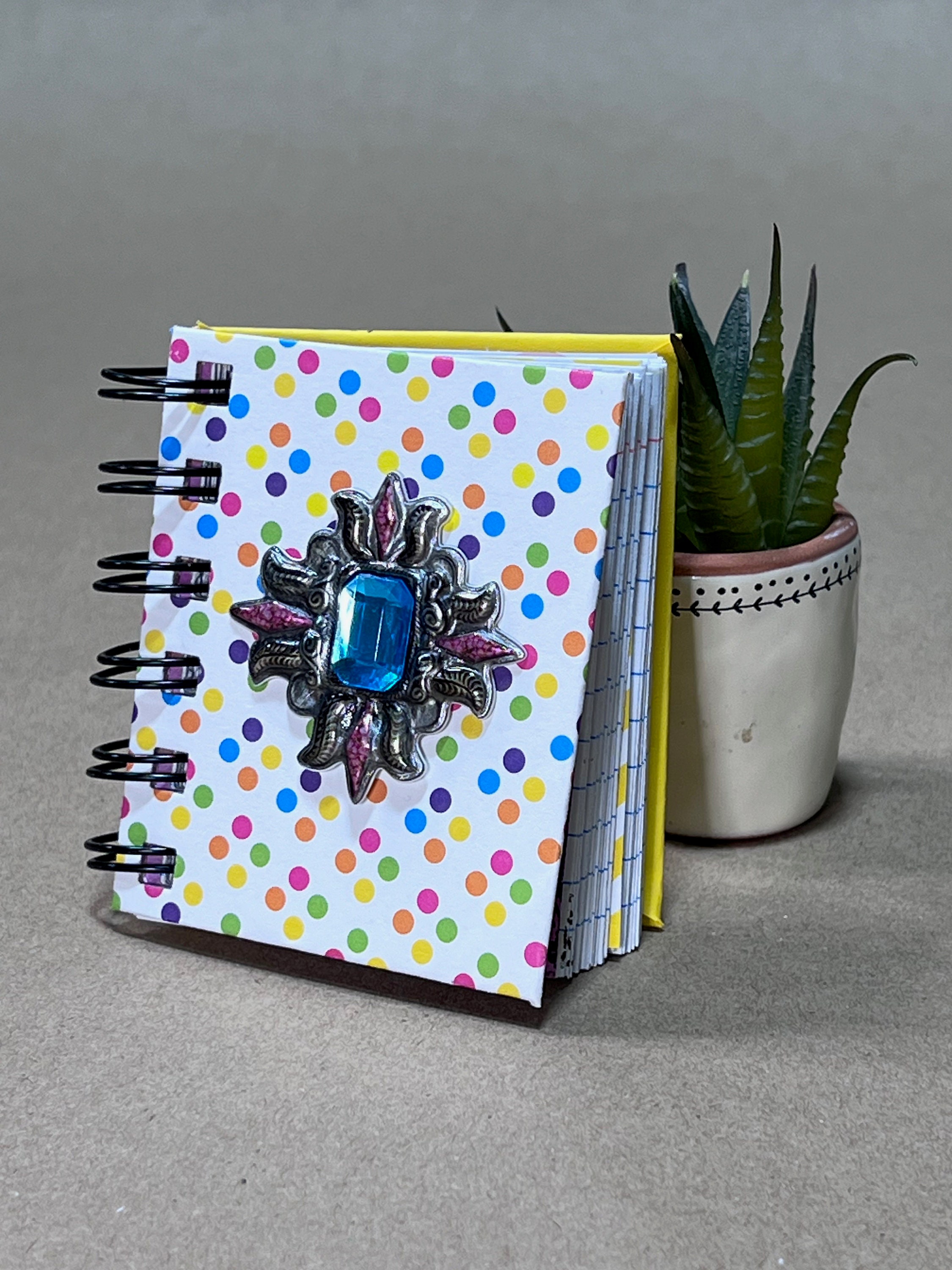 Miniature Spiral-bound Handmade Notepad or Journal - Etsy
