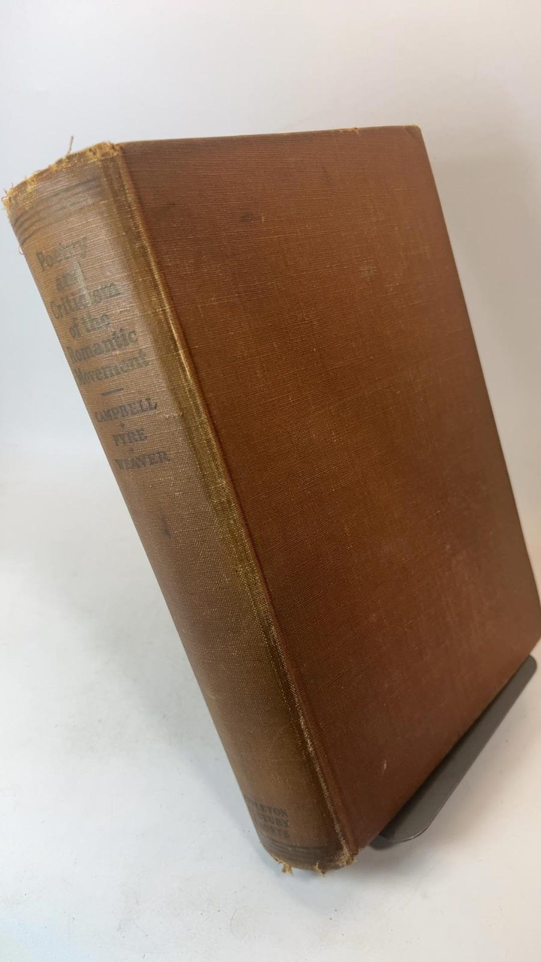 Poetry and Criticism of the Romantic Movement [hardcover] Oscar James ...