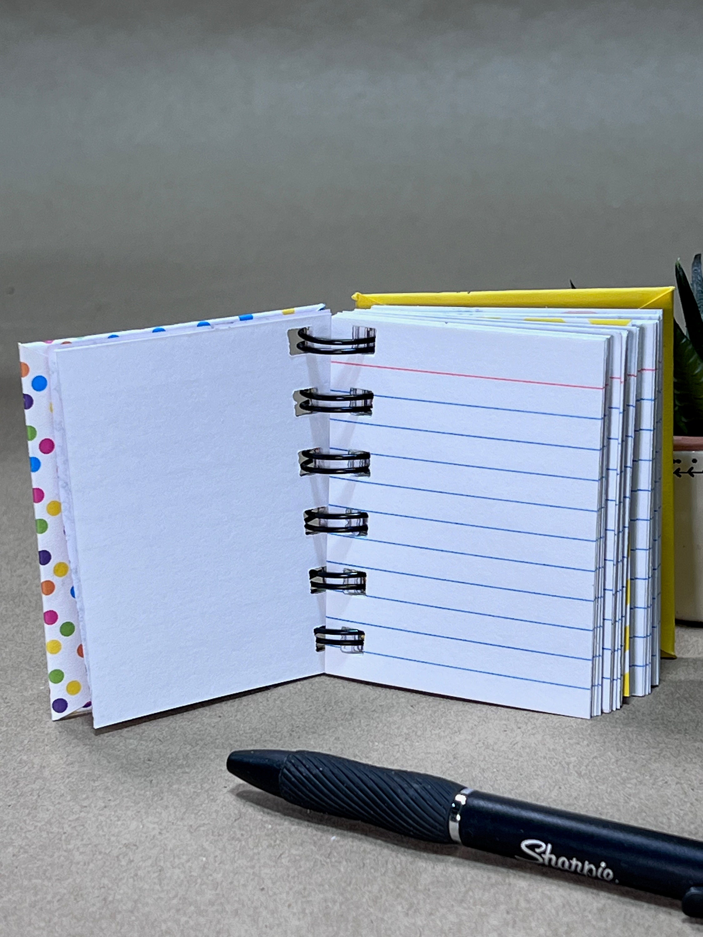 Miniature Spiral-bound Handmade Notepad or Journal - Etsy