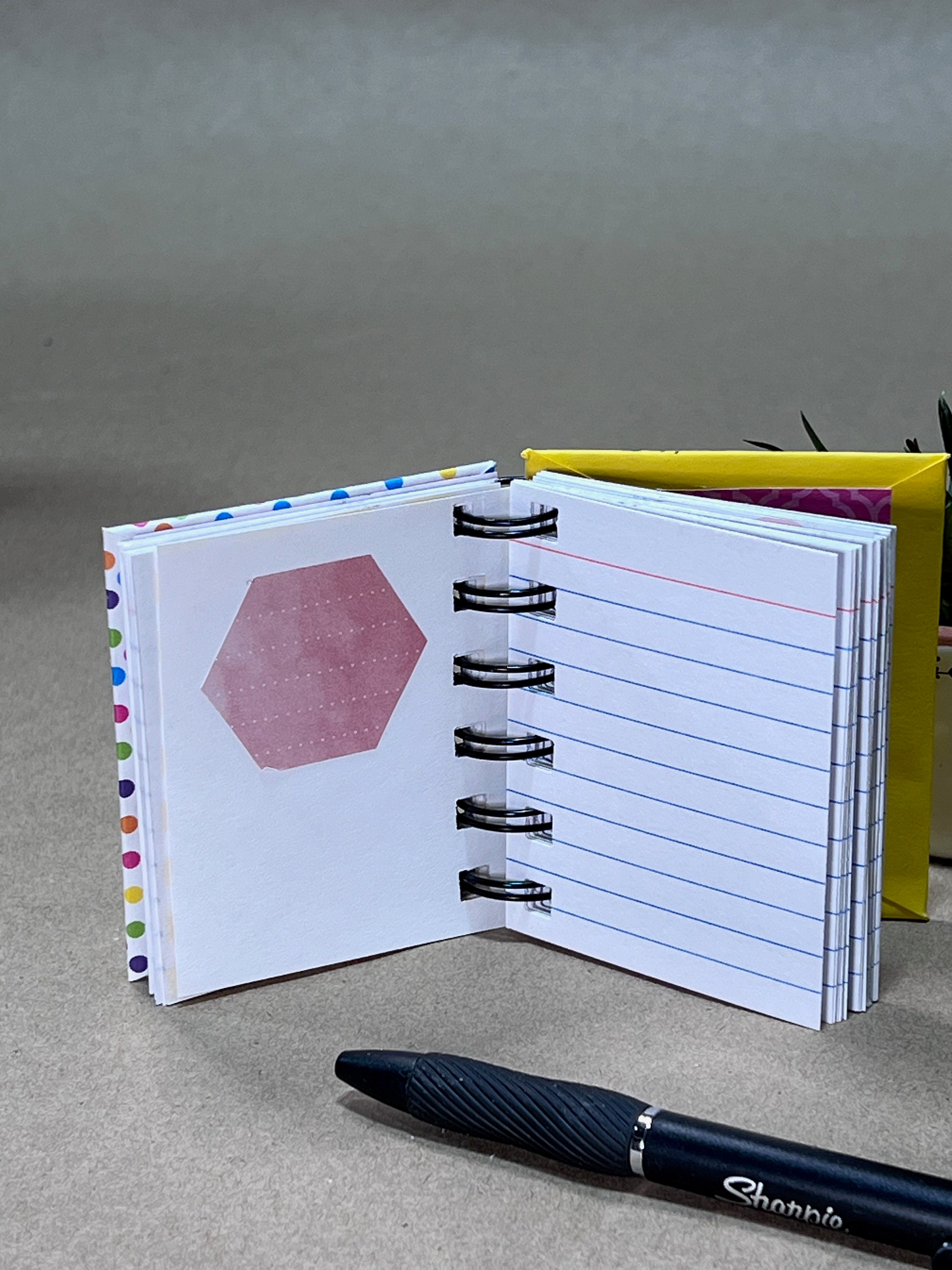 Miniature Spiral-bound Handmade Notepad or Journal - Etsy