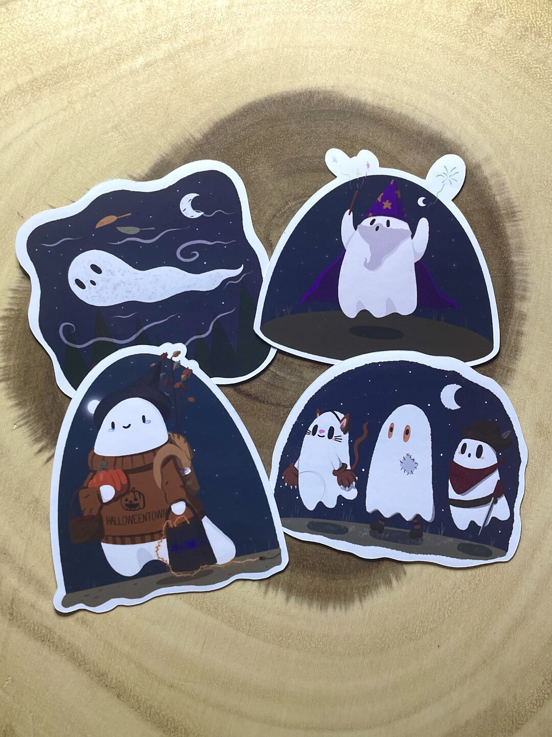 Ghost Pals Sticker Pack, Matte Stickers, Ghost Stickers, Halloween ...