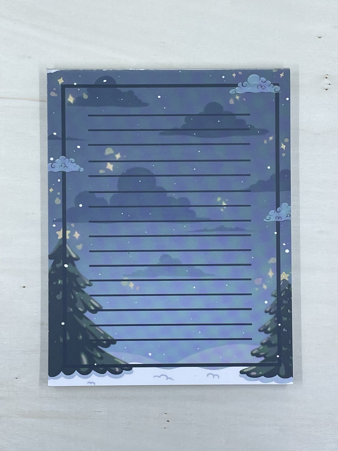 Winter Wonderland Notepad, Stationery - Etsy