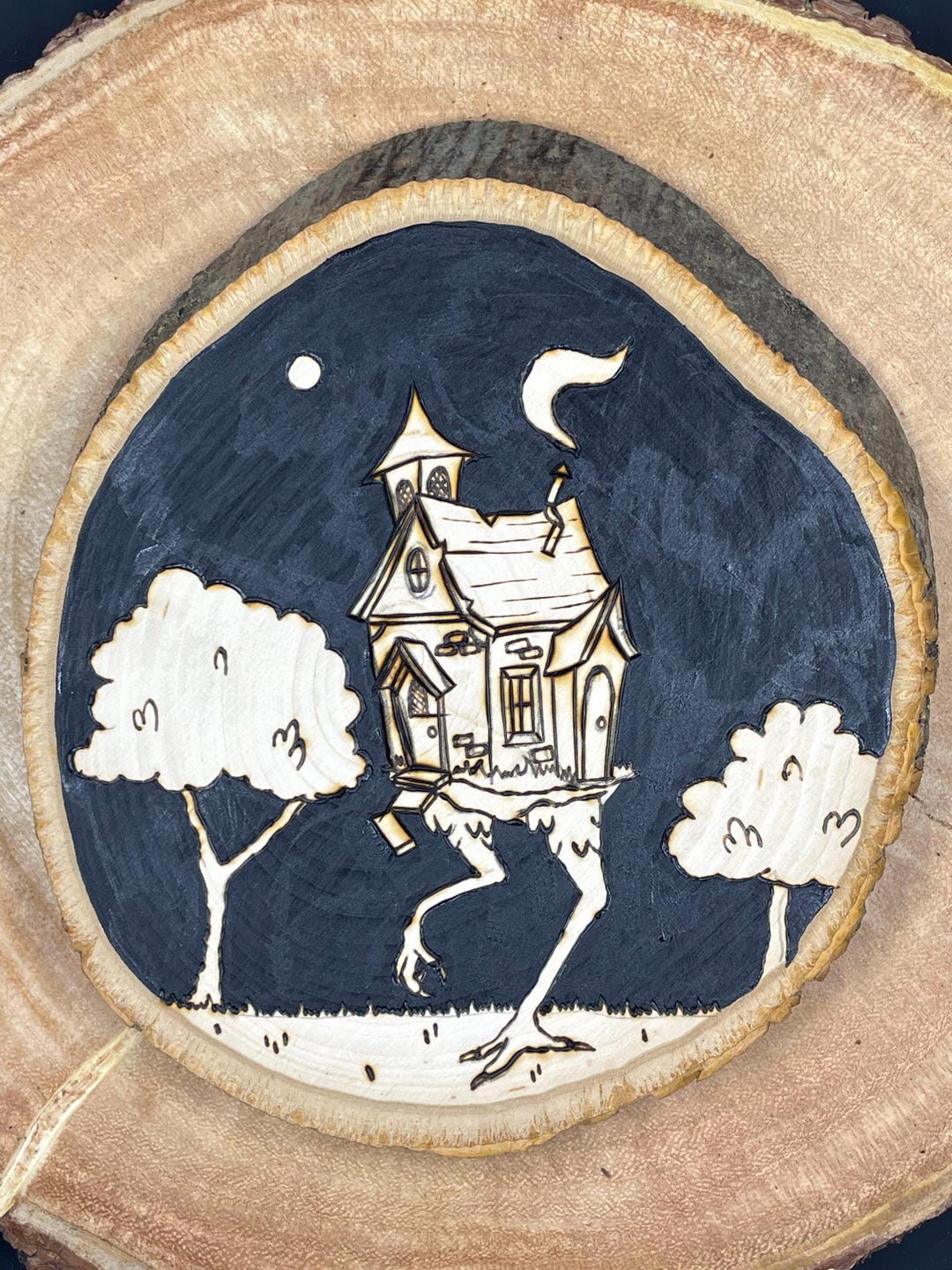 Baba Yaga Wood Burning, Cryptid Art, Wood Burning, Wall Decor, Wall Art ...
