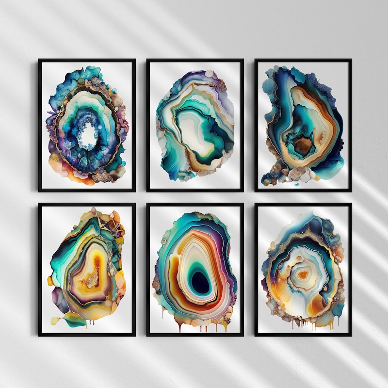 Geode Wall Art - Etsy