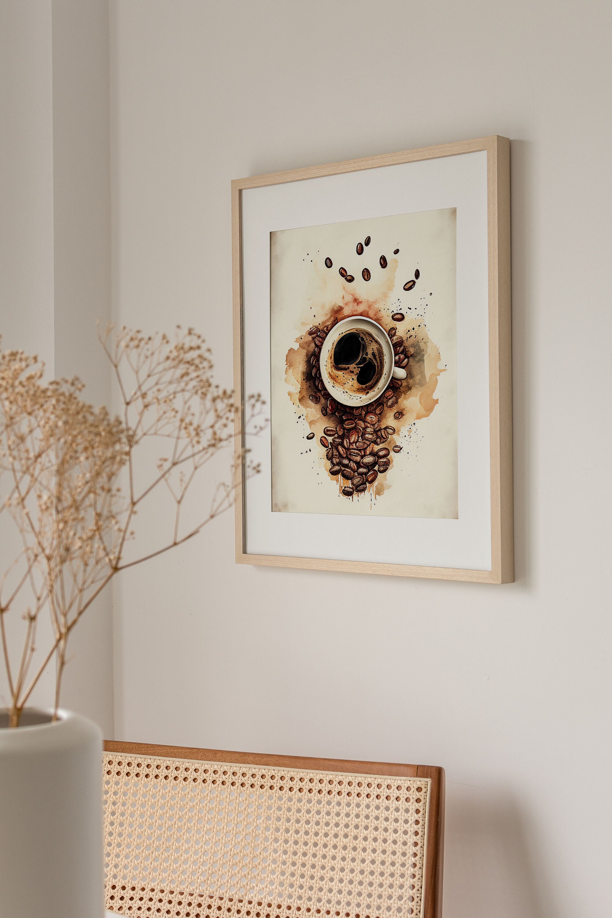 Coffee Shop Art, Cafe Print, Watercolor, Barista Inspired Painting ...