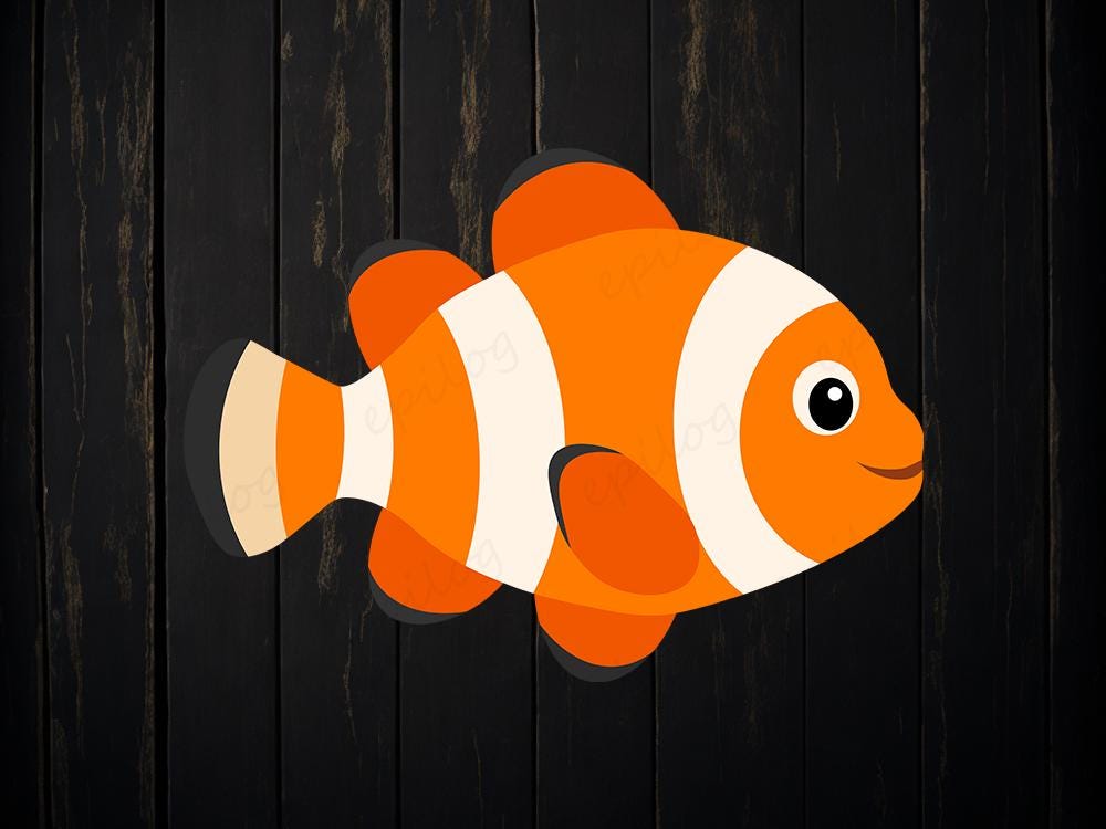 Cute Fish SVG | Clownfish SVG | NEMO | Fish | Vector - Etsy UK
