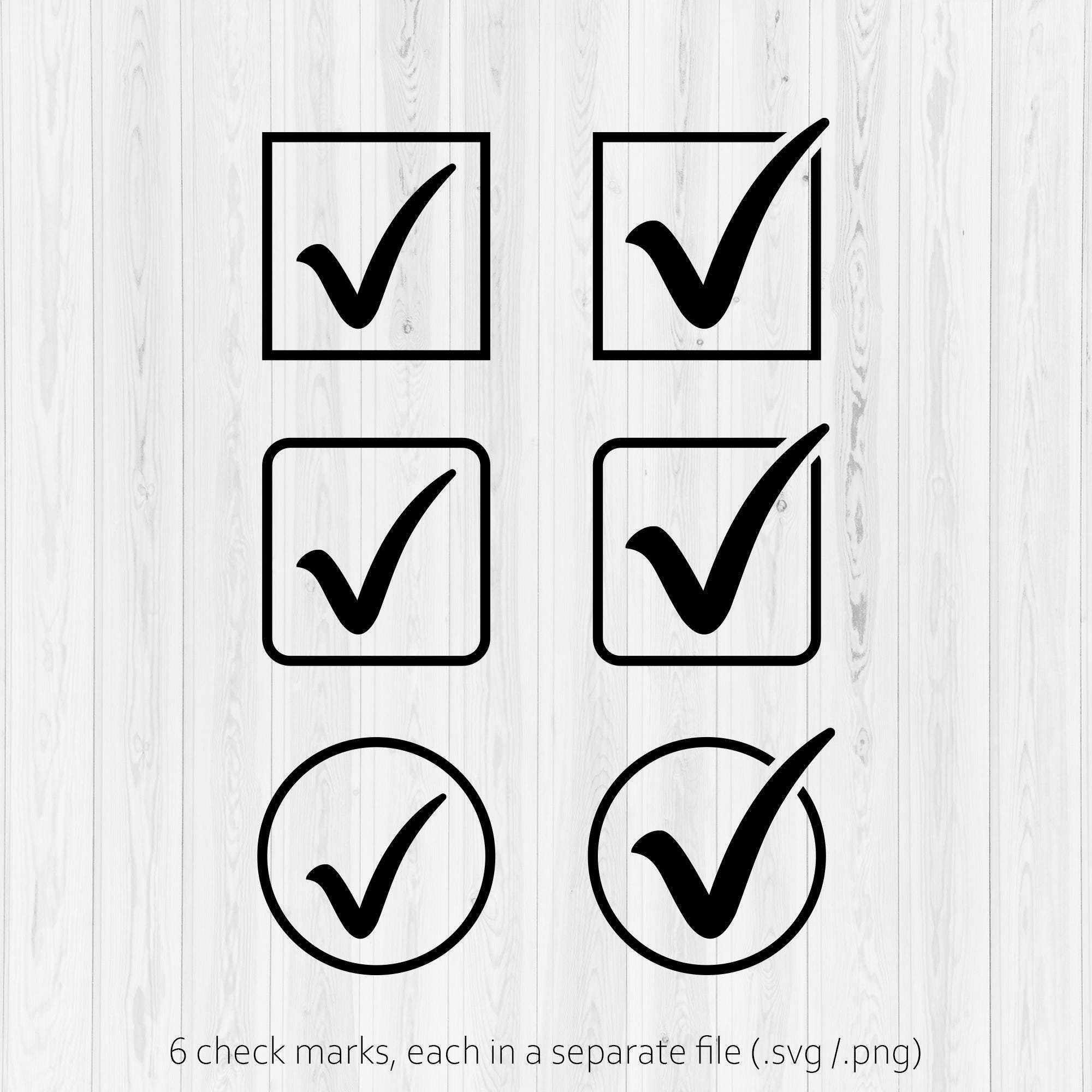 Check Mark SVG Bundle | Checkmark Checkbox | Tick off | Vector - Etsy