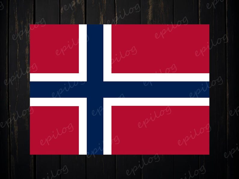 Norway Flag SVG Norwegian Flag SVG Vector - Etsy