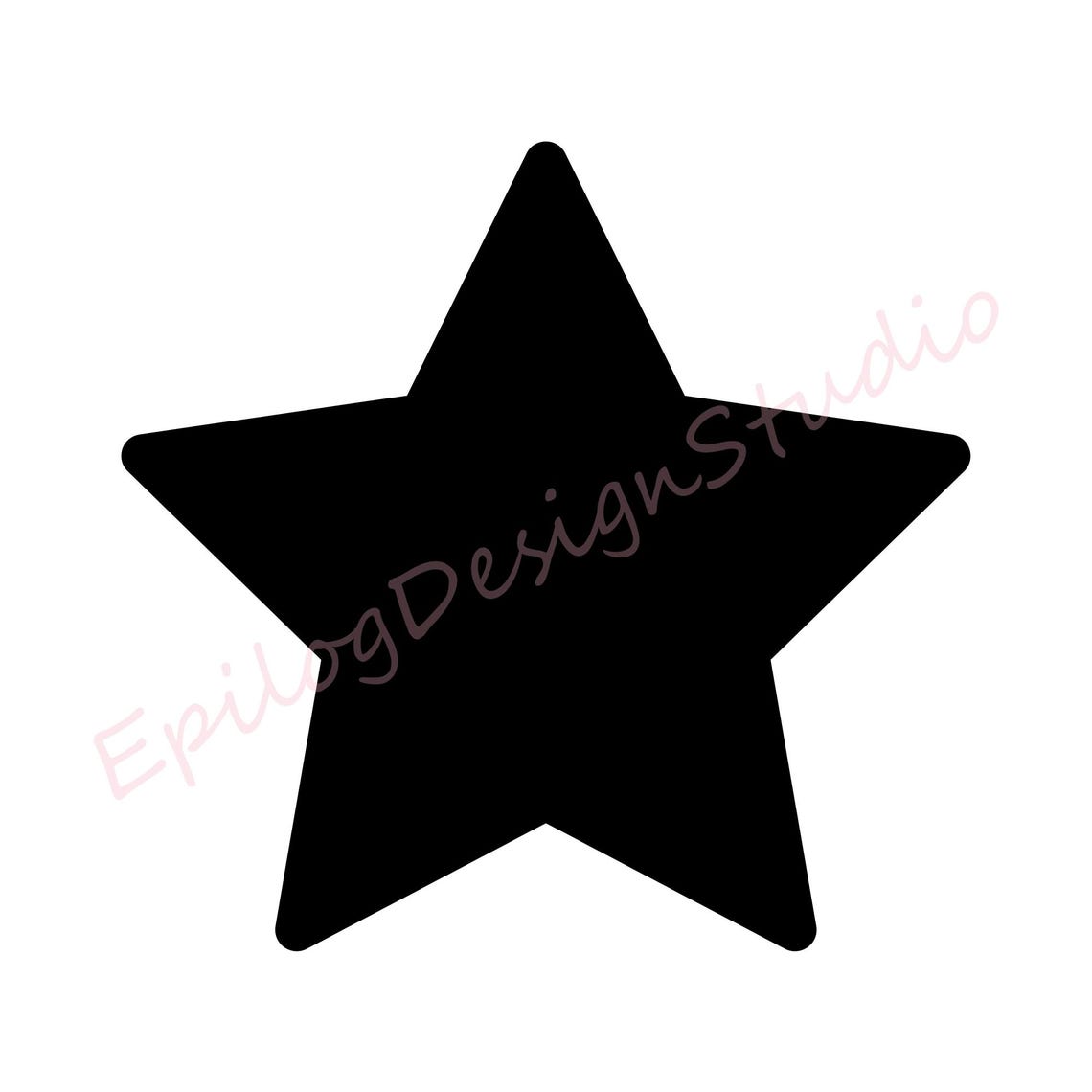 Star Rounded Corners SVG | PNG - Etsy