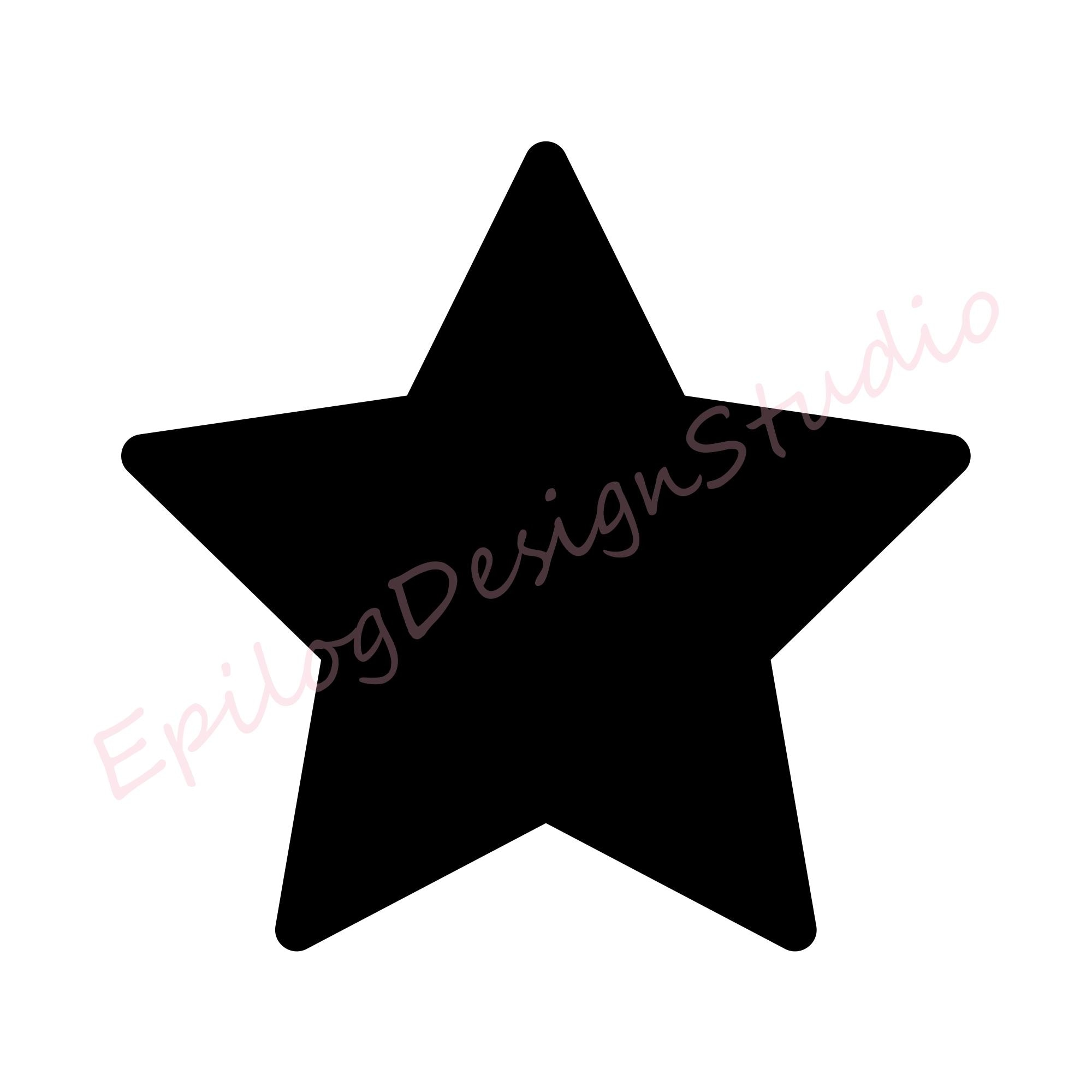 Star Rounded Corners SVG | PNG - Etsy